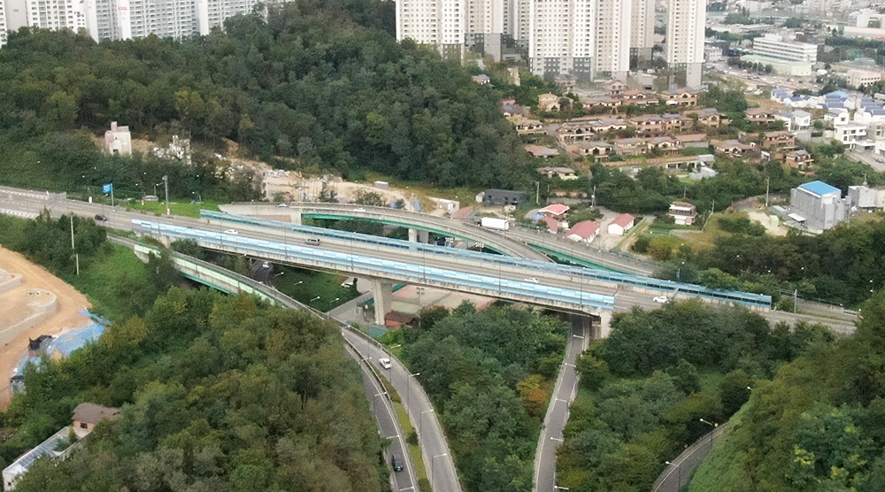 Yongin~Seoul Expressway Cheongmyeong Interchange